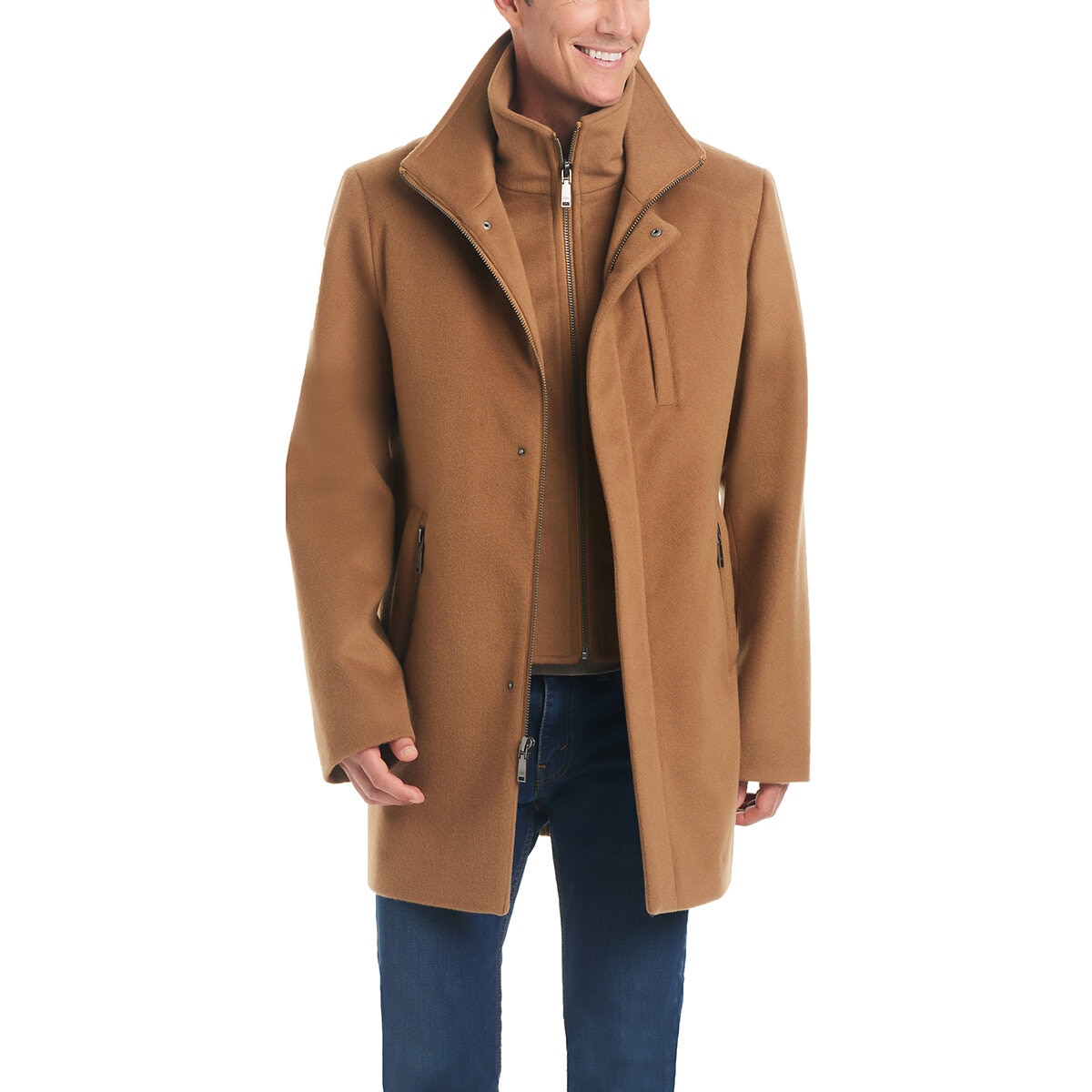 Vince Camuto Abrigo para Caballero Cafe Mediana | Costco ...