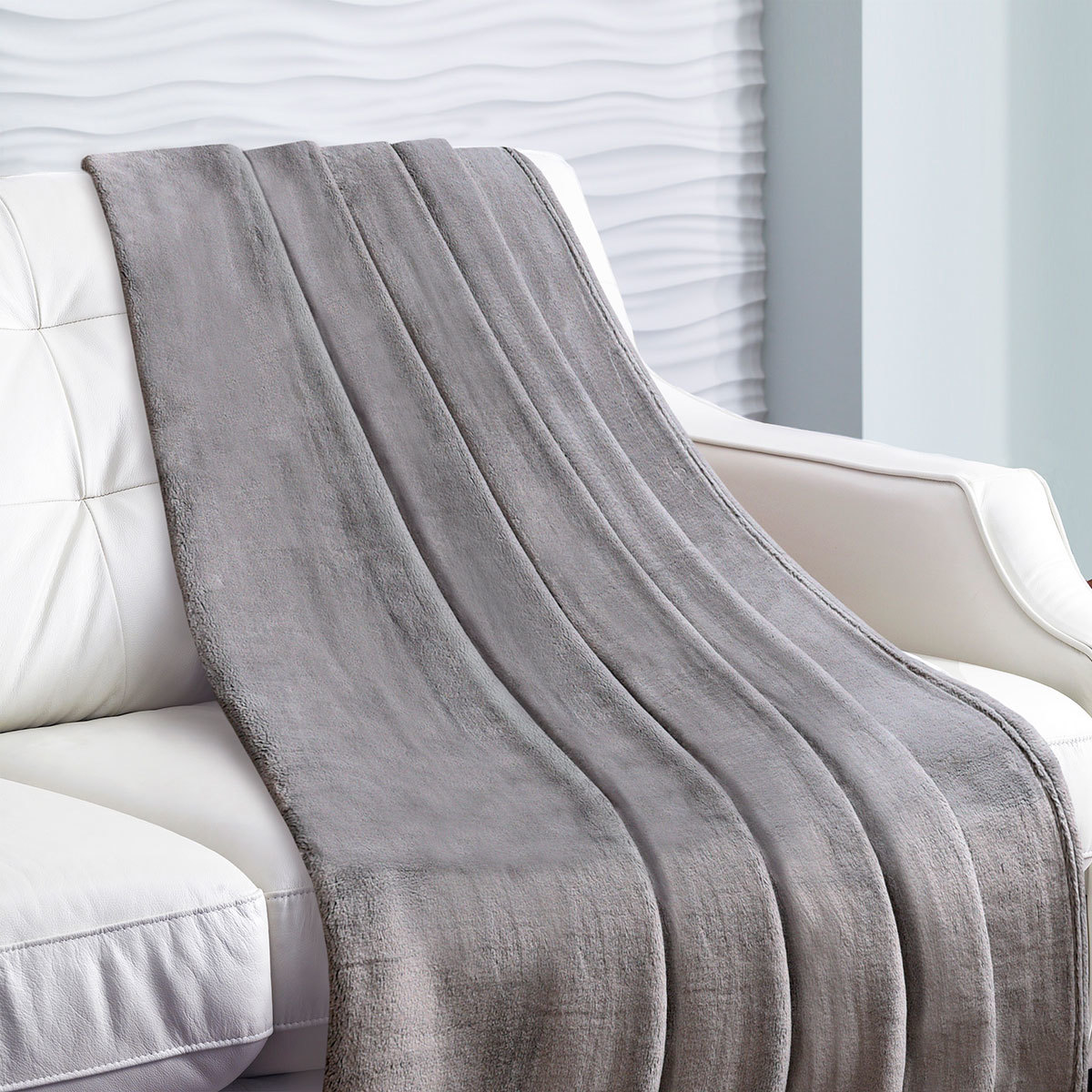 Life Comfort, cobija individual, gris | Costco Mexico