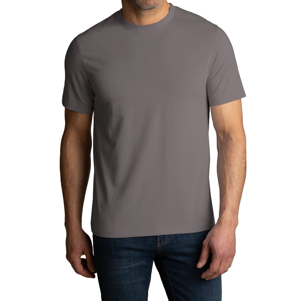 English Laundry Playera manga corta para Caballero Gris C...