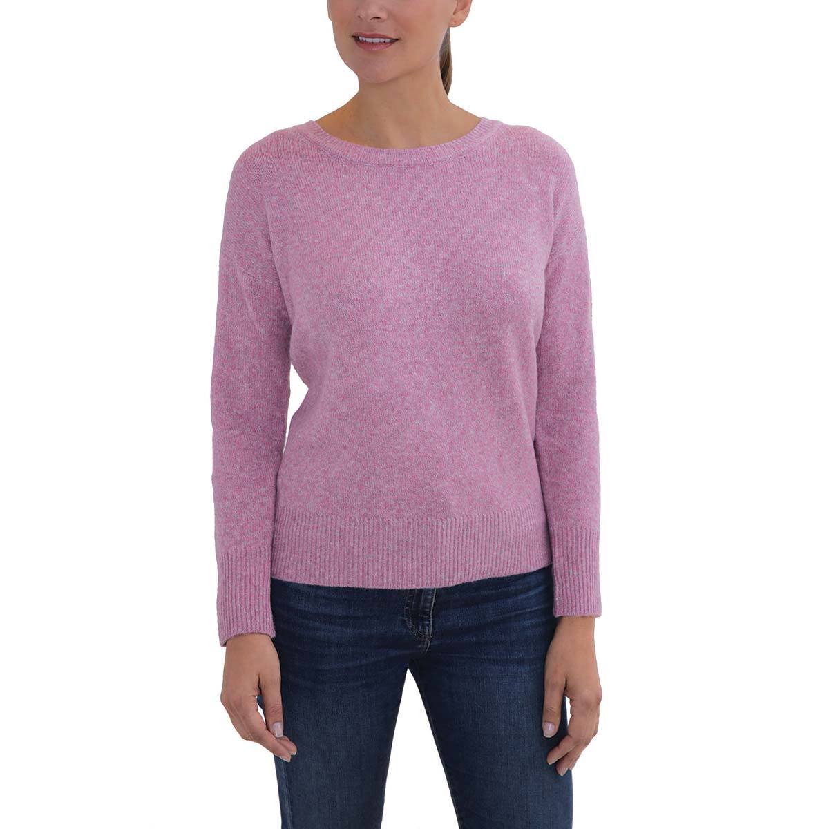 Ellen Tracy, Suéter de Cuello Redondo para Dama, Mora Brezo, Chica ...
