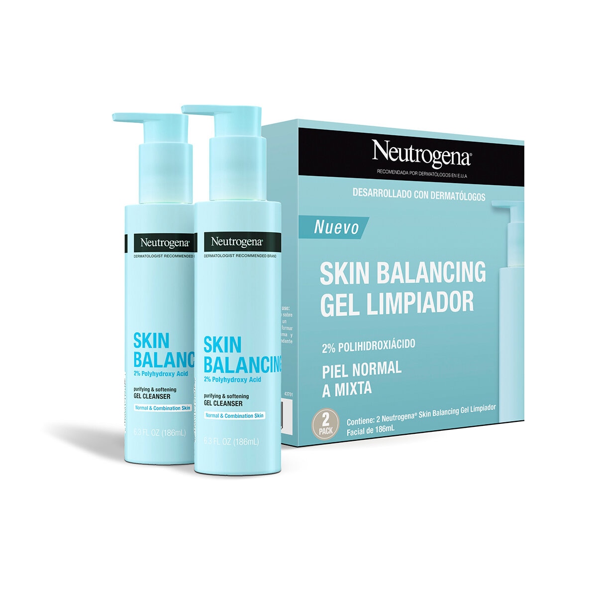 Neutrogena Skin Balancing Limpiador Facial 2/186ml | Cos...