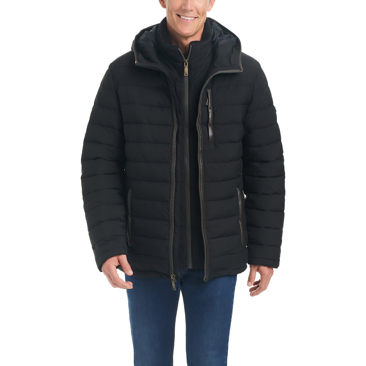 Vince Camuto Chamarra para Caballero Negro Grande | Costc...