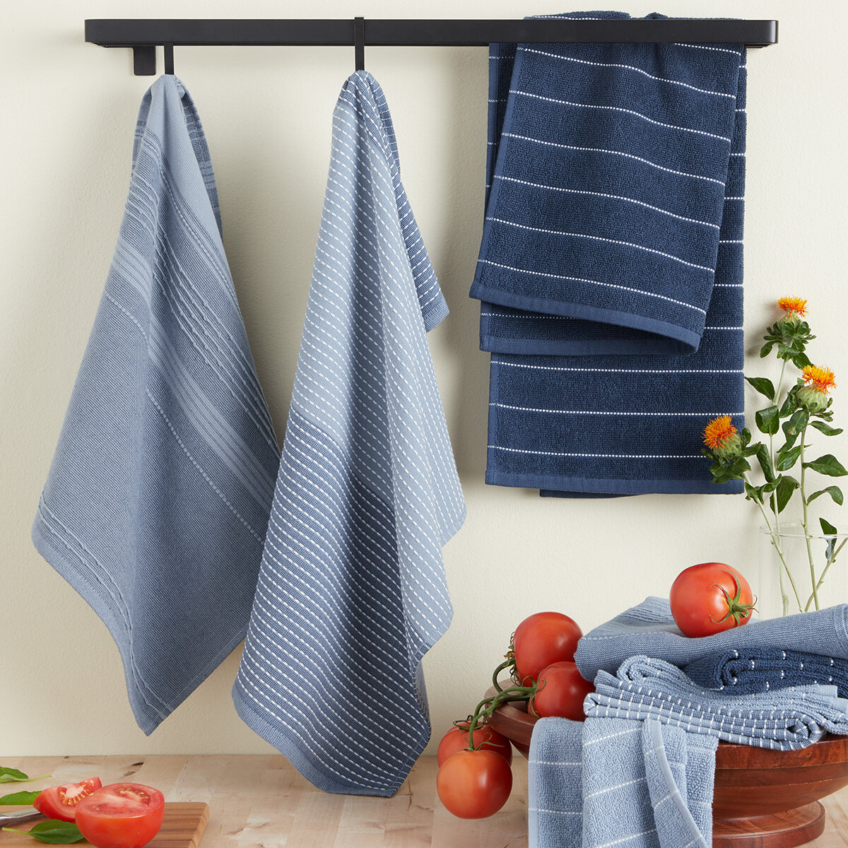 Town & Country Toallas de Cocina 8 piezas azul | Costco...