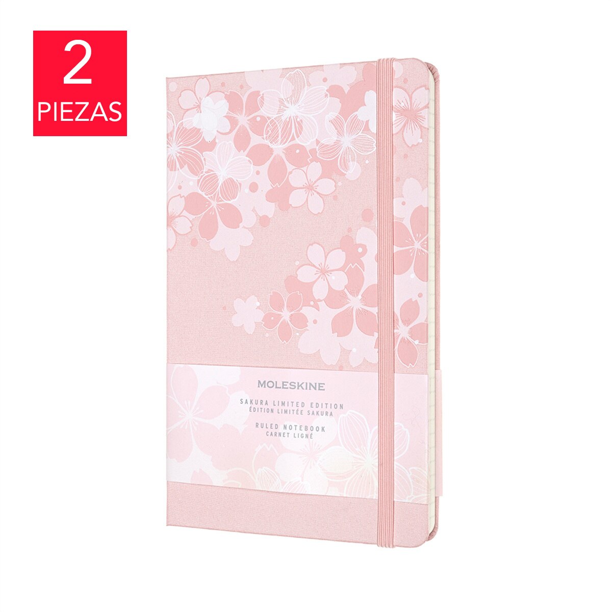Libreta Sakura Pasta Dura 13 x 21cm y Libreta de Bolsillo