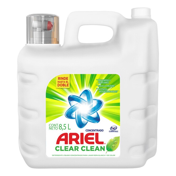 Ariel Clear & Clean concentrado 8.5 L | Costco México