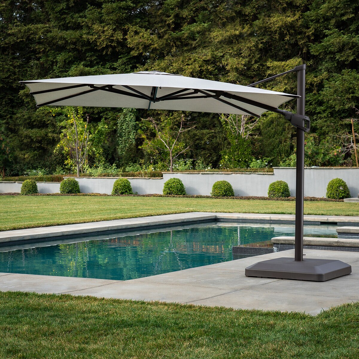 Sunvilla Sombrilla Cuadrada con Poste Lateral de 3 m x 3 m