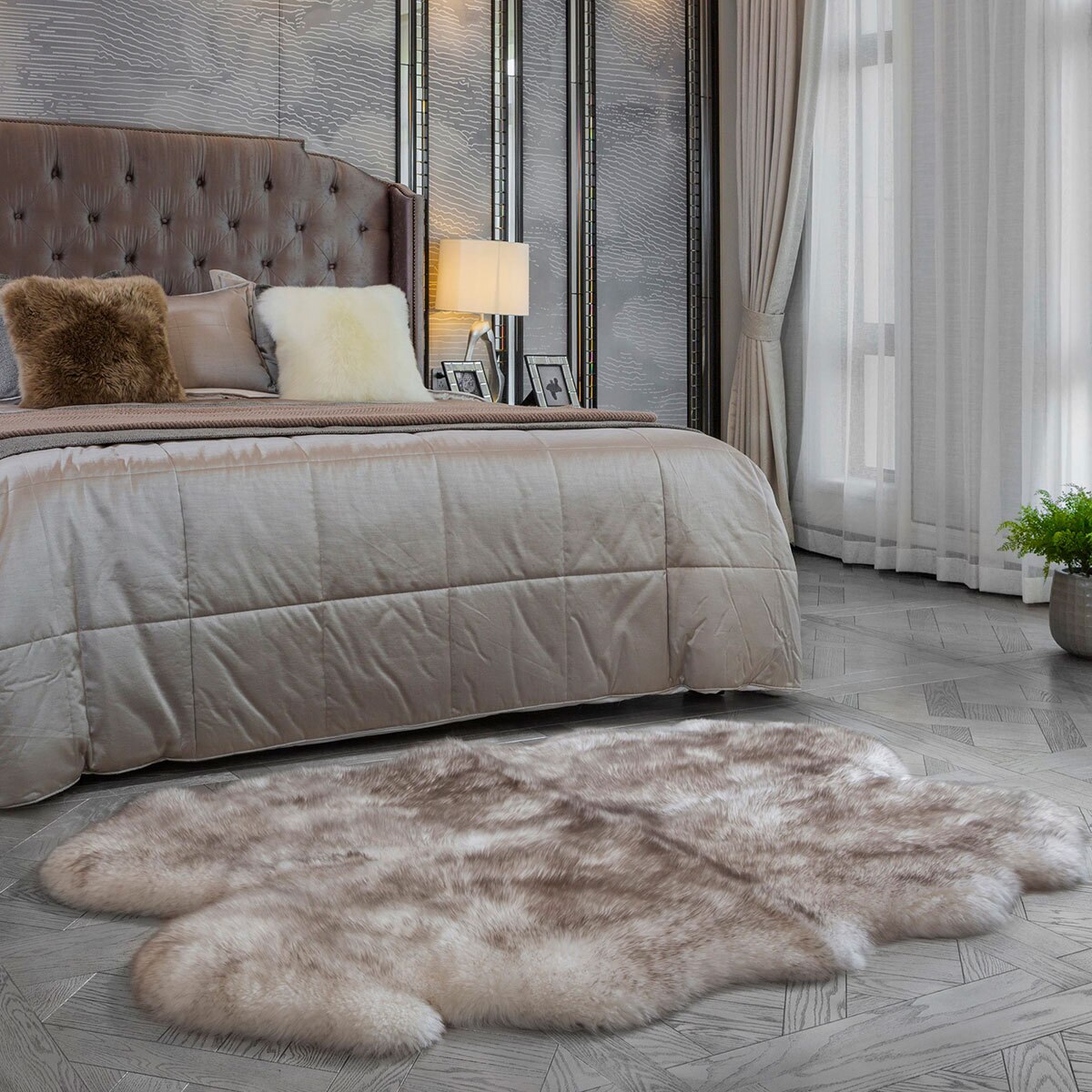 Windward Tapete de Piel de Oveja, 180cm x 109cm | Costco ...