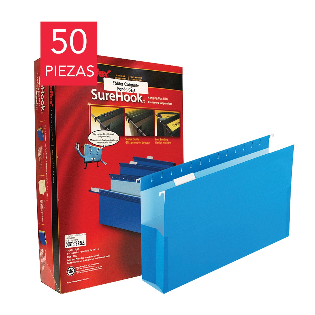 Pendaflex folder colgante fondo caja tamaño oficio | Cost...