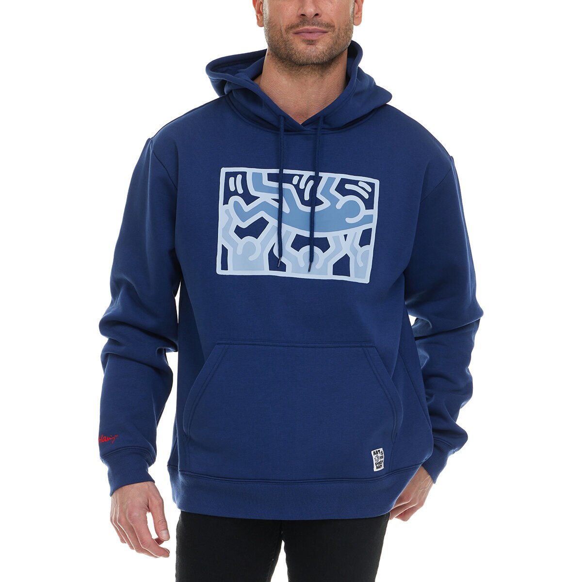 Keith Haring Sudadera para Caballero Azul Mediana | Costc...