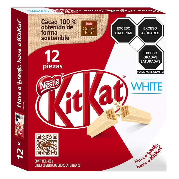 Kit Kat Chocolates Blanco con Leche 12 pzas de 41.5 g | Costco México