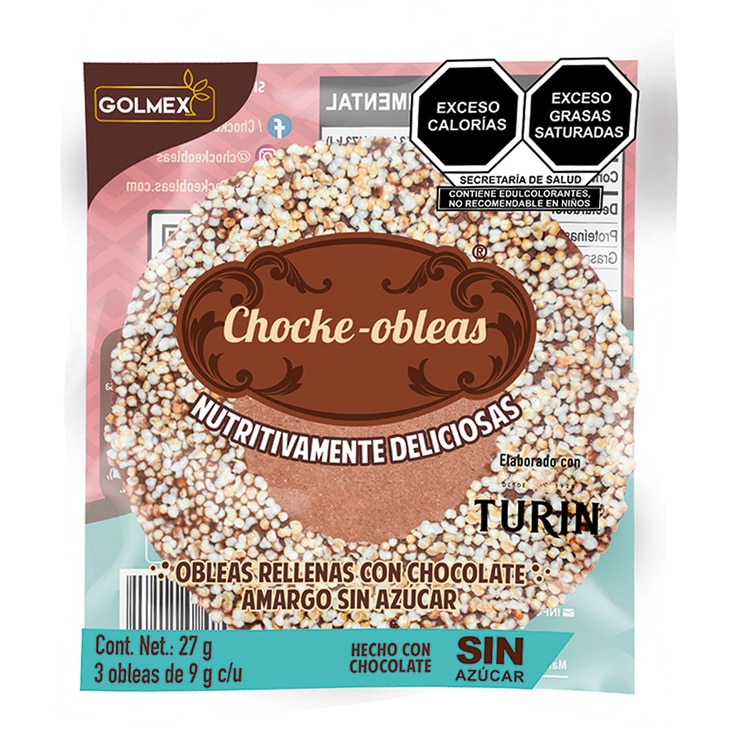 Obleas con Chocolate Turín y Granos de Amaranto Chocke-Obleas 2 de 10 ...
