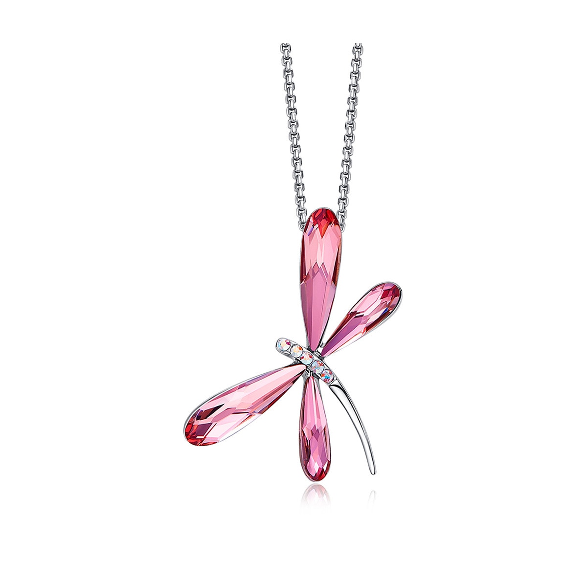 Collar de Metal con Dije en Forma de Libélula, Color Rosa | Costco México
