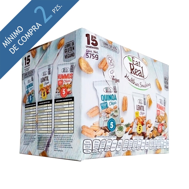 Surtido de Papas Eat Real 15 piezas | Costco México