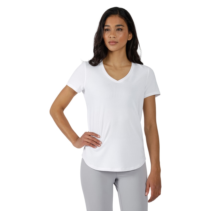 90 Degree By Reflex Playera Para Dama Blanco Mediana Costco México