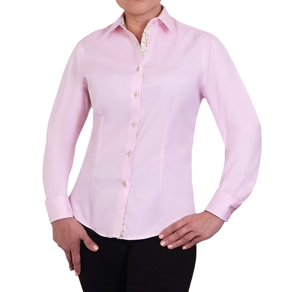 Emporio Colombo, Blusa de Vestir, Corte Slim, Color Rosa,...