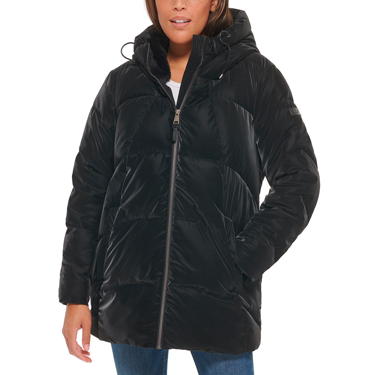 DKNY Chamarra para Dama Negro Grande | Costco México