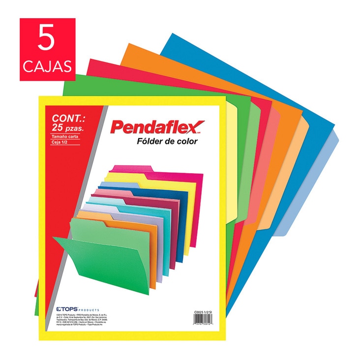 Pendaflex Folders Tamaño Carta Colores Intensos 175 Piezas | Costco México