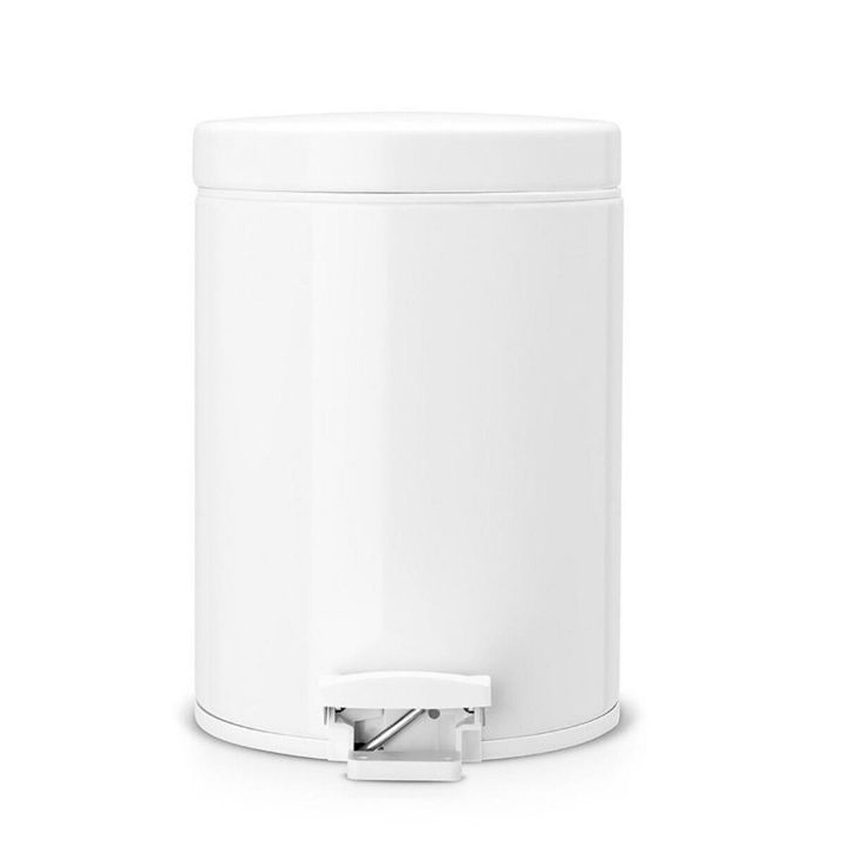 Brabantia, bote blanco 3 L con pedal y canasta plástico | Costco México