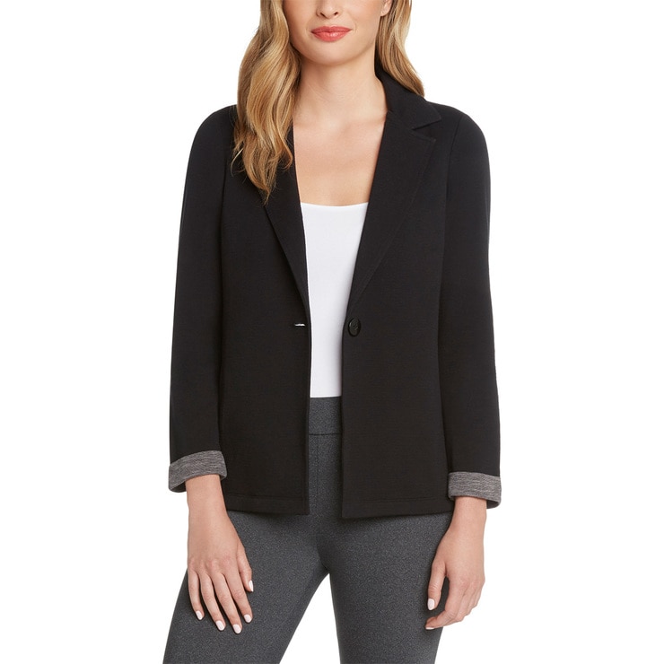 Matty M, Blazer Clásico con 1 Botón para Dama, Negro, Grande | Costco ...