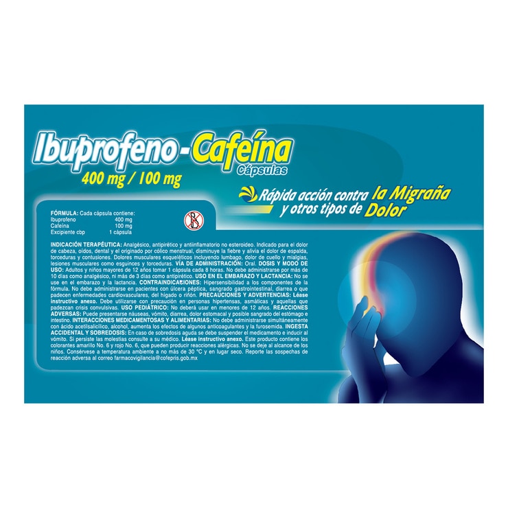 Brysbal Ibuprofeno y Cafeína 60 cápsulas | Costco México