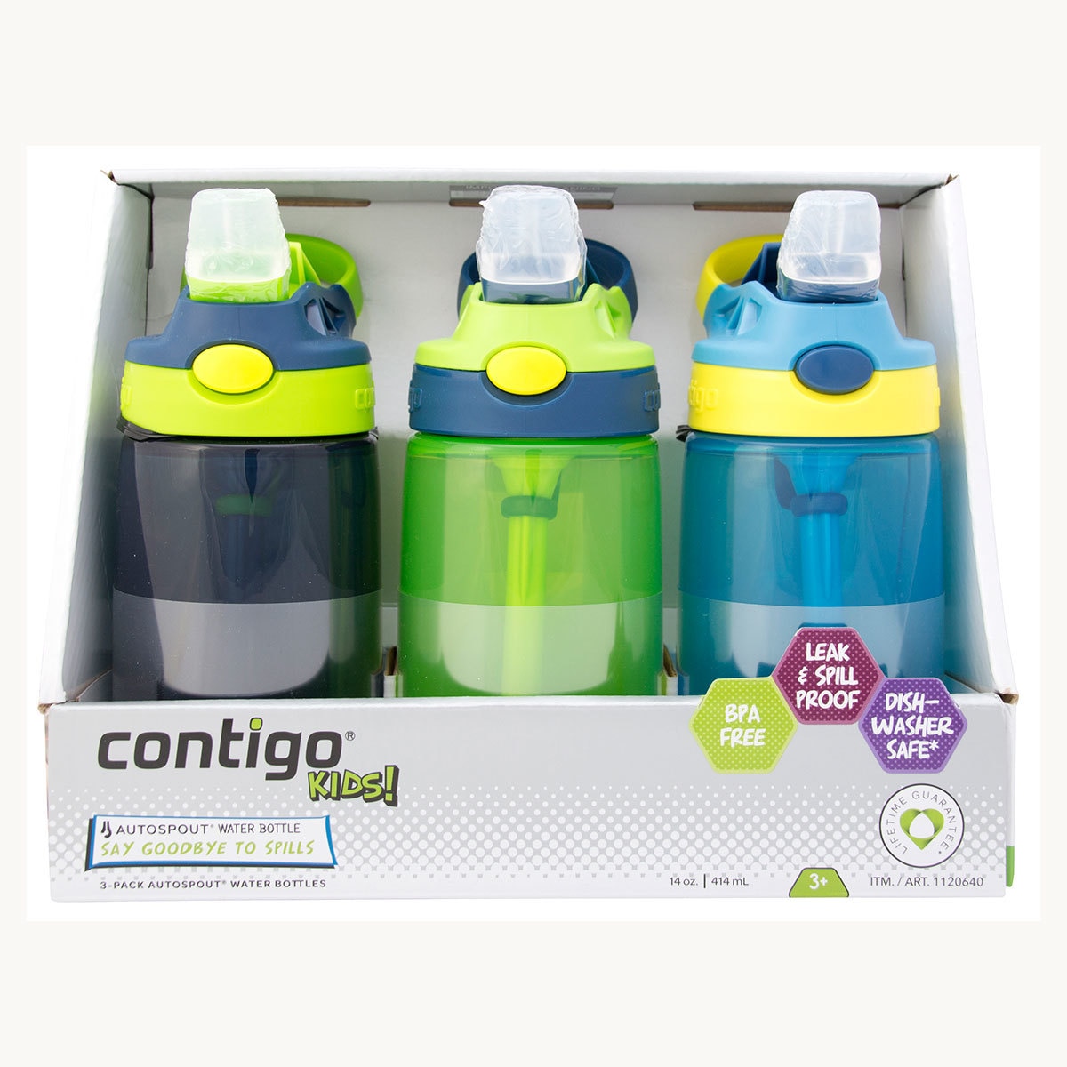 Contigo, set de 3 botellas antiderrames. | Costco México