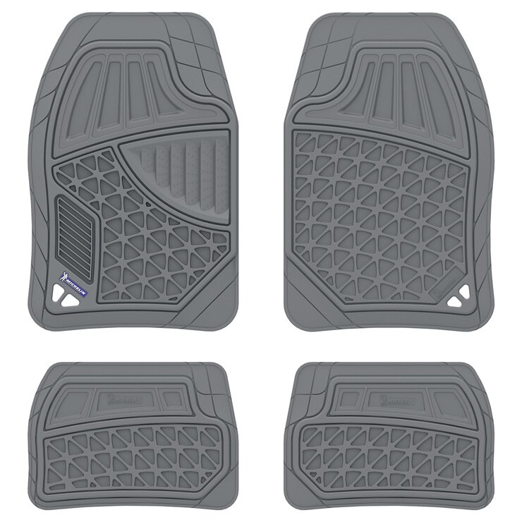 Michelin, Tapetes para Automóvil, 4 piezas Hule Gris | Costco México