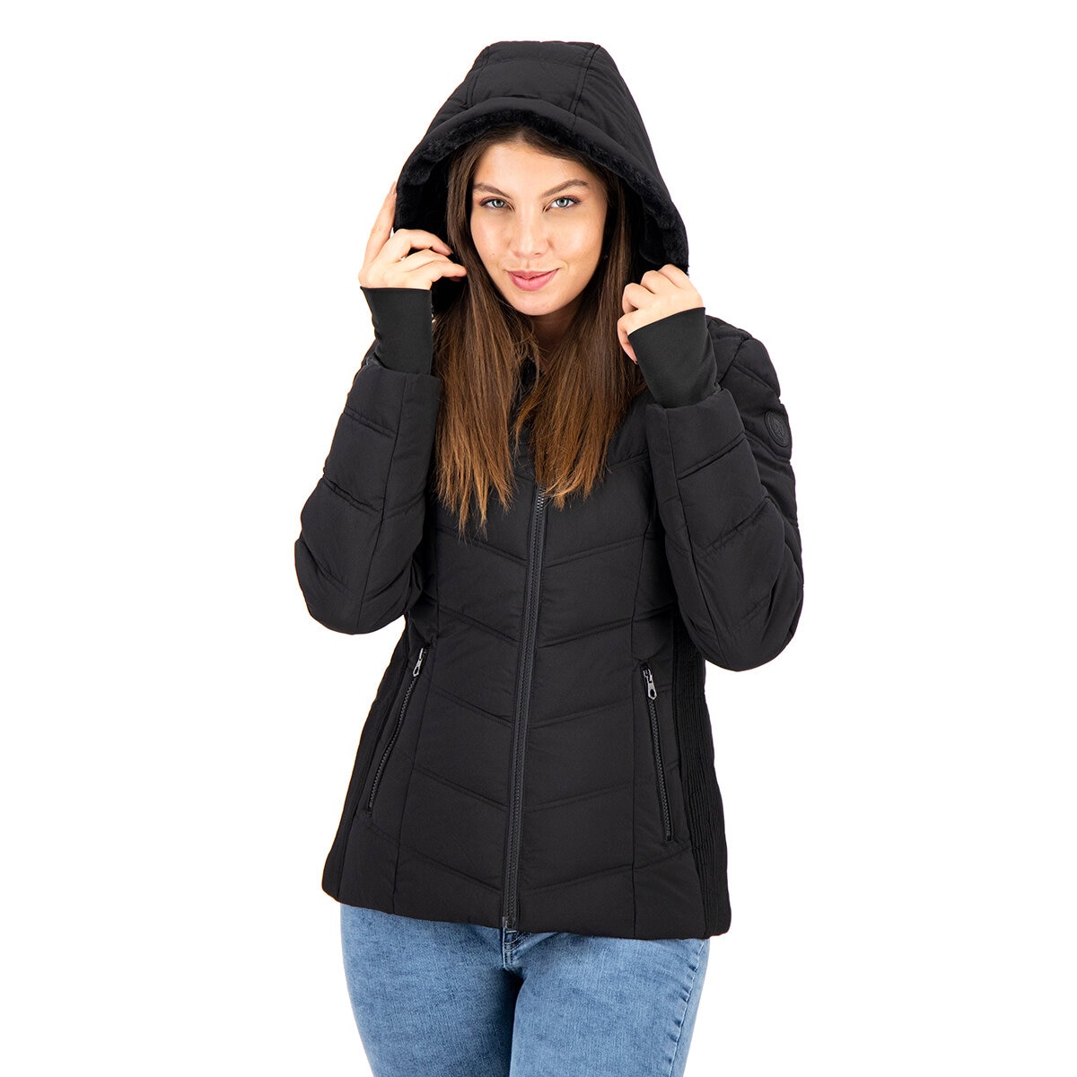 Nautica Chamarra para Dama Negro Chica | Costco México