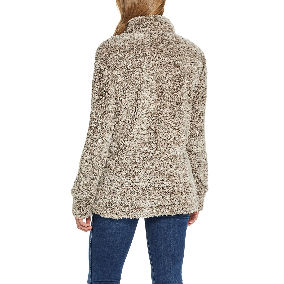 Weatherproof Vintage, Sudadera de Sherpa con Cierre de 1/4 para Dama ...