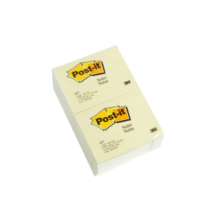 Post-it Notas Adhesivas Color Amarillo de 73 mm x 98.4 mm | Costco México