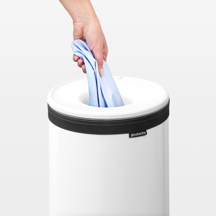 Brabantia, bote para ropa con tapa de plástico, 35 L blanco | Costco México