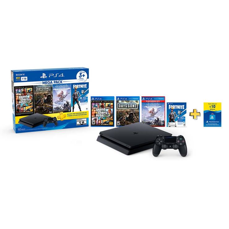 Playstation 4 Slim 1TB Mega Pack Bundle | Costco México